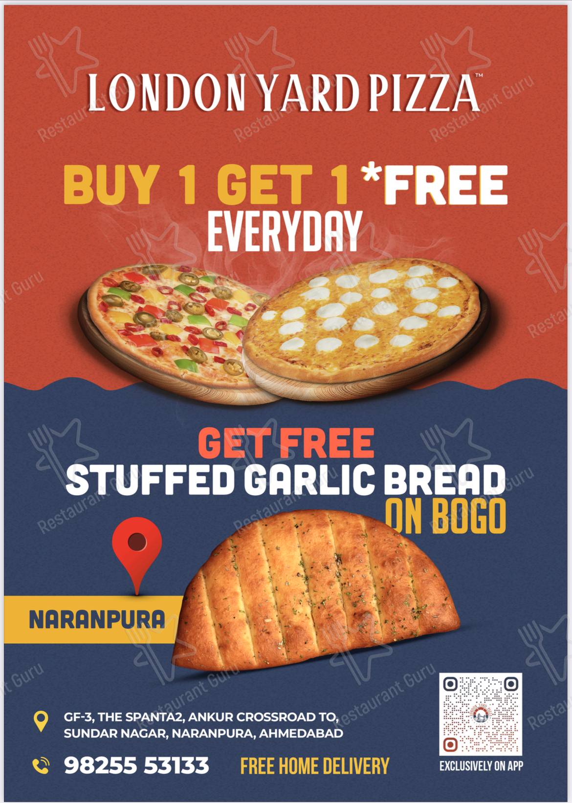 Menu at London Yard Pizza, Naranpura, Ahmedabad, The spenta 2