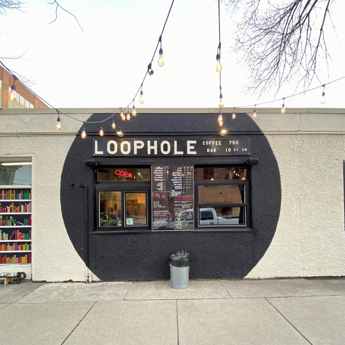 Menu at Loophole Coffee Bar, Calgary