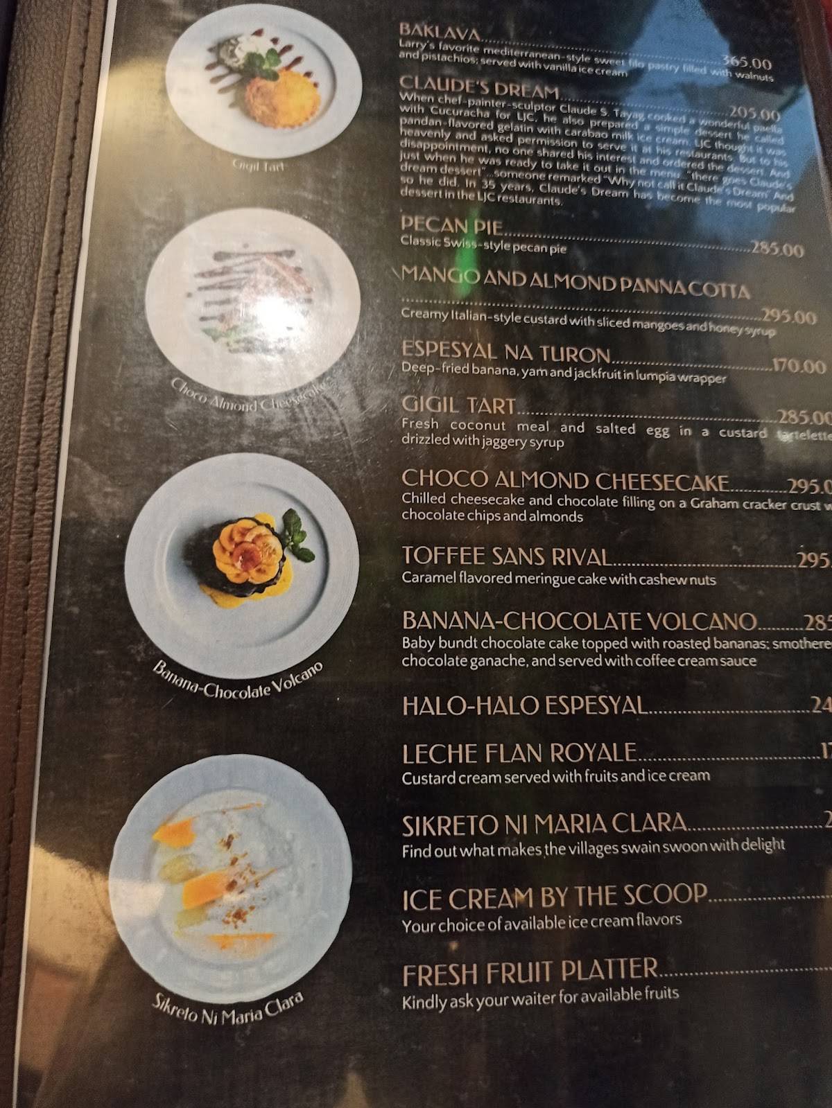 Menu at Lorenzo's Way restaurant, Taguig, 2nd Level
