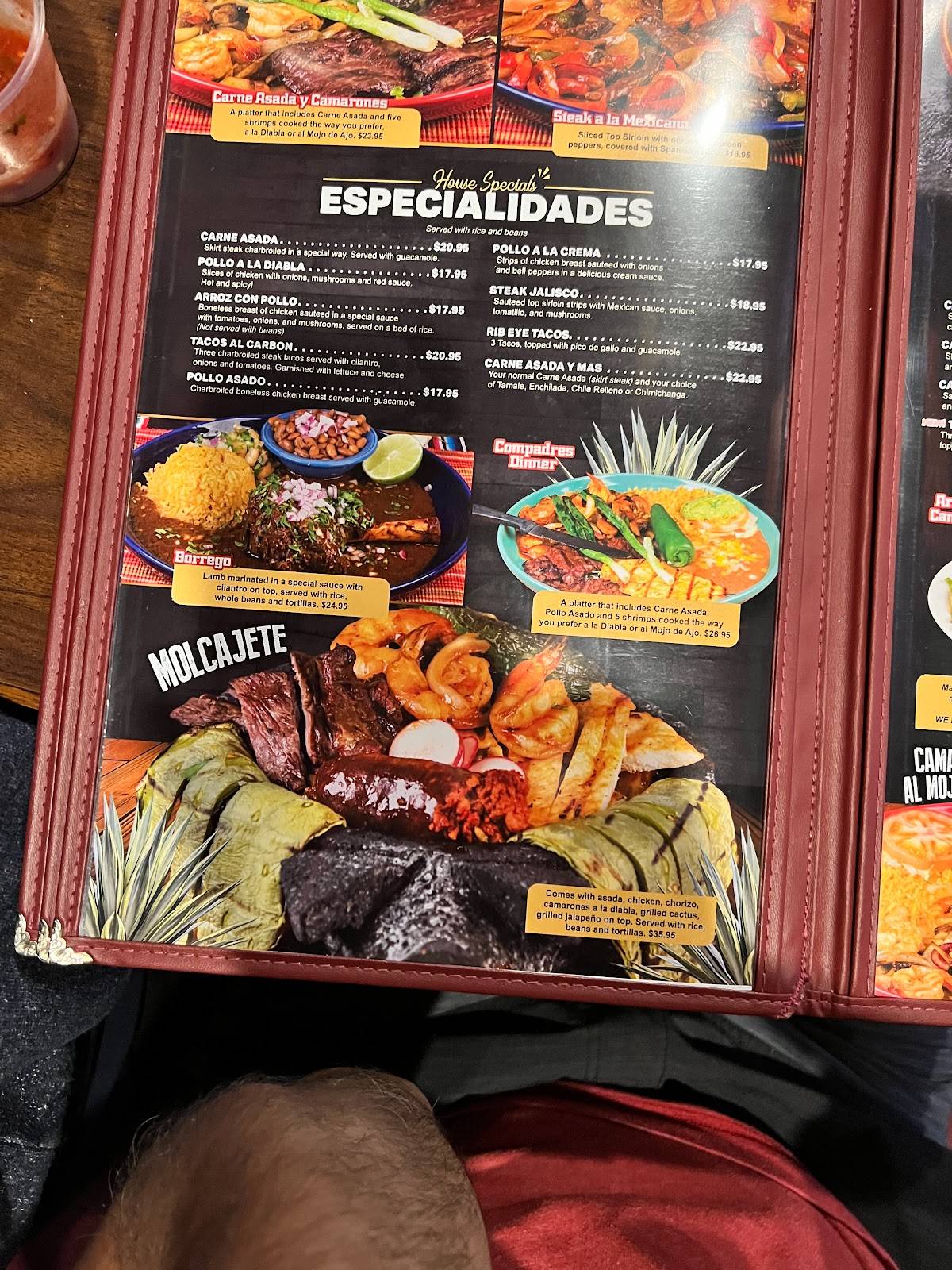 Menu at Los Dos Compadres II restaurant, Washougal, E St