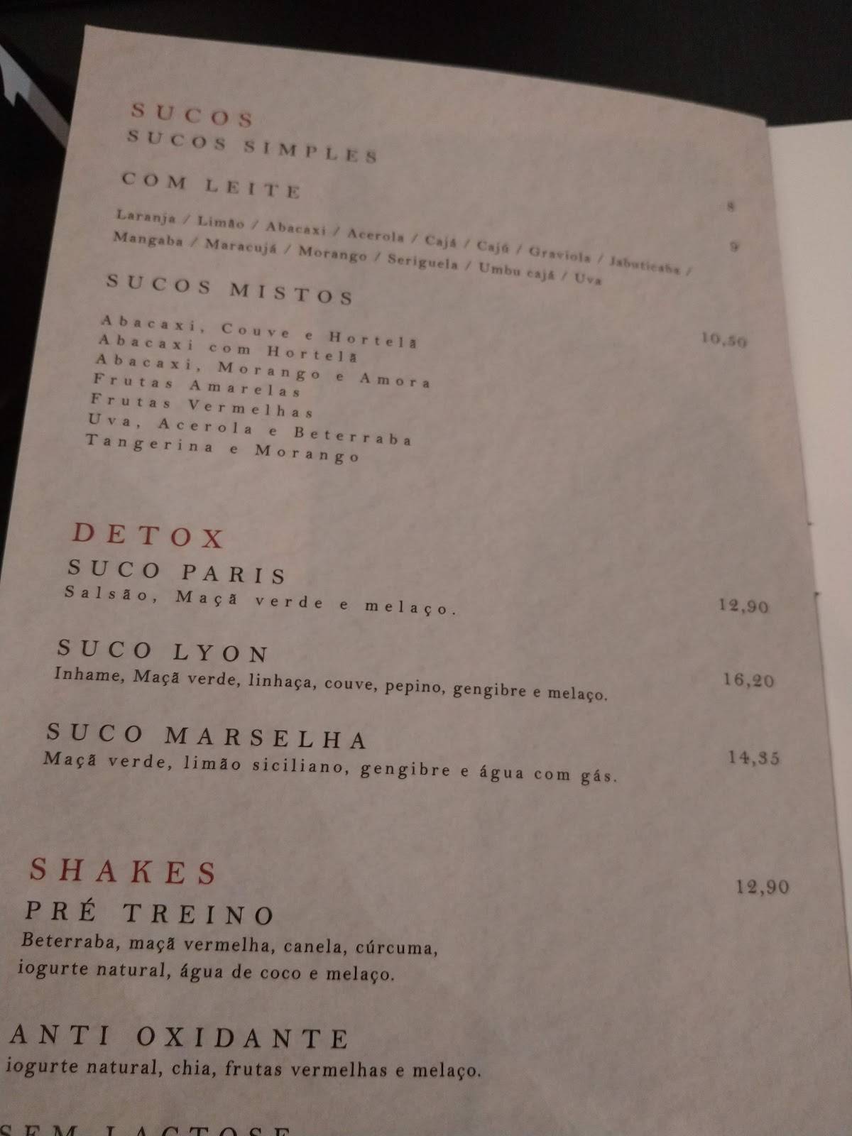 Menu em Louvre Cafeteria & Bistrô, João Pessoa