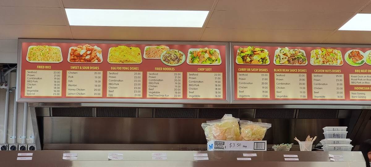 Menu at Lucky Star Fast Food, Taupo