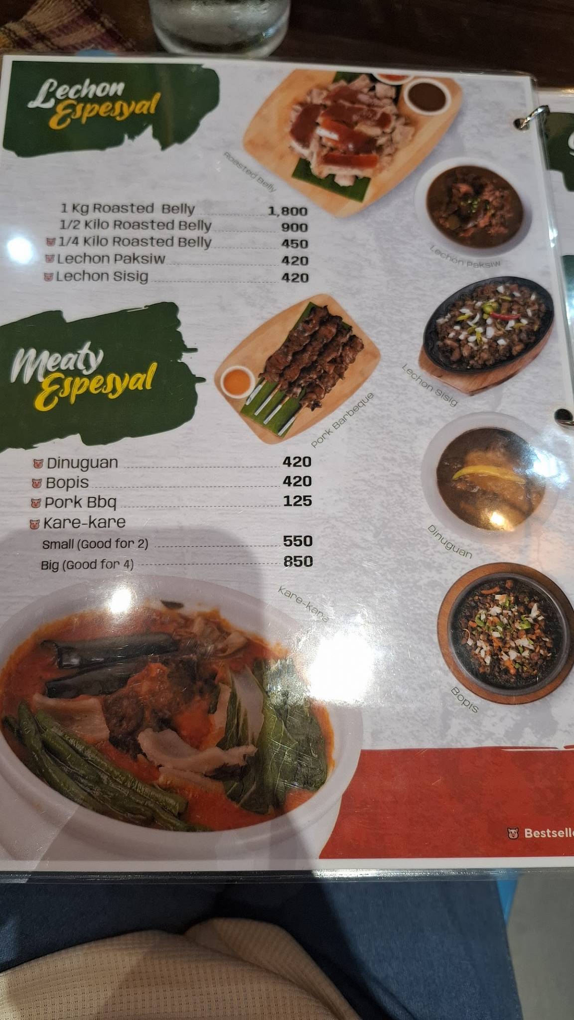 Menu at Lydia's Lechon Los Baños - The Best Lechon in Manila restaurant ...