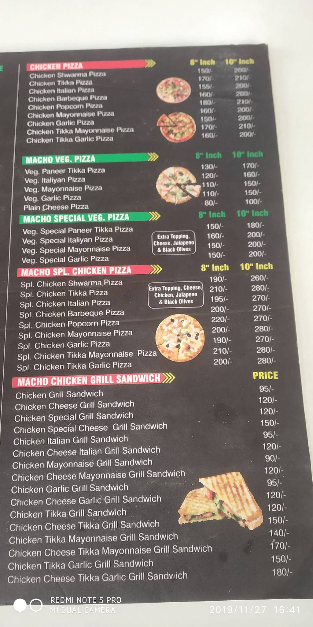 Menu at MACHO FAST FOOD, Mumbai