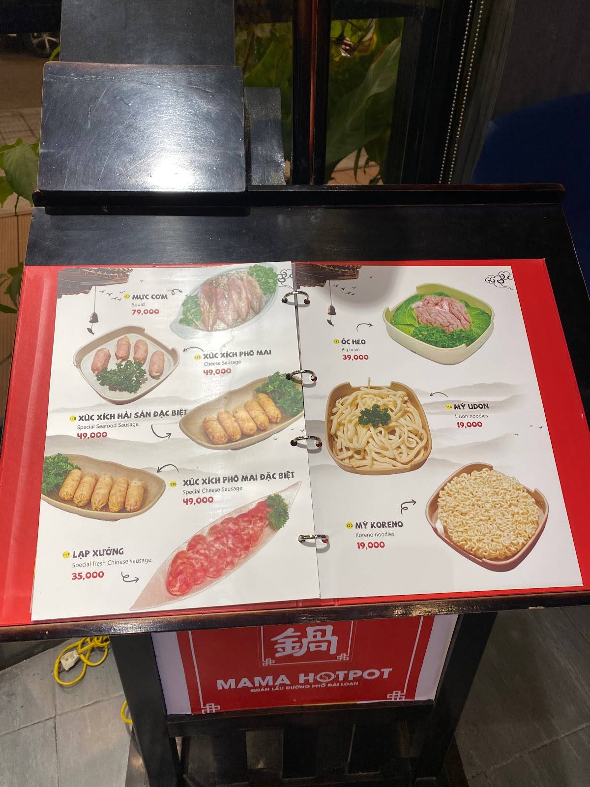 Menu at MAMA HOT POT Buffet (Chi Nhánh Võ Văn Kiệt) restaurant, Da Nang ...