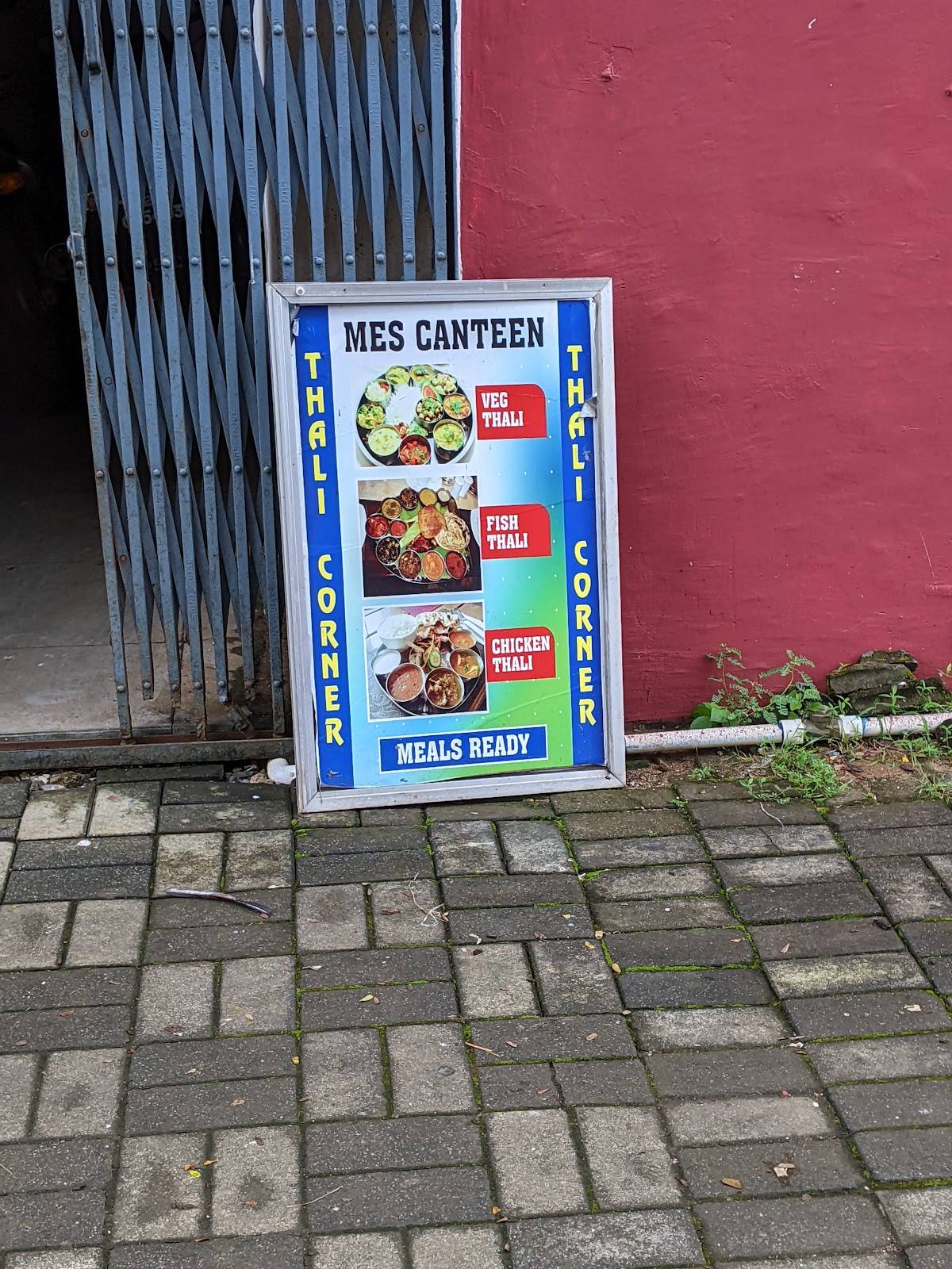 Menu at MES Canteen, Panaji