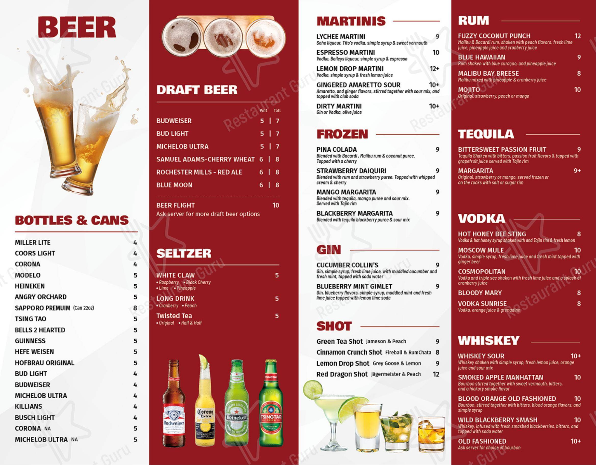 Menu at MI Pot Korean BBQ and Hot Pot, Frankenmuth
