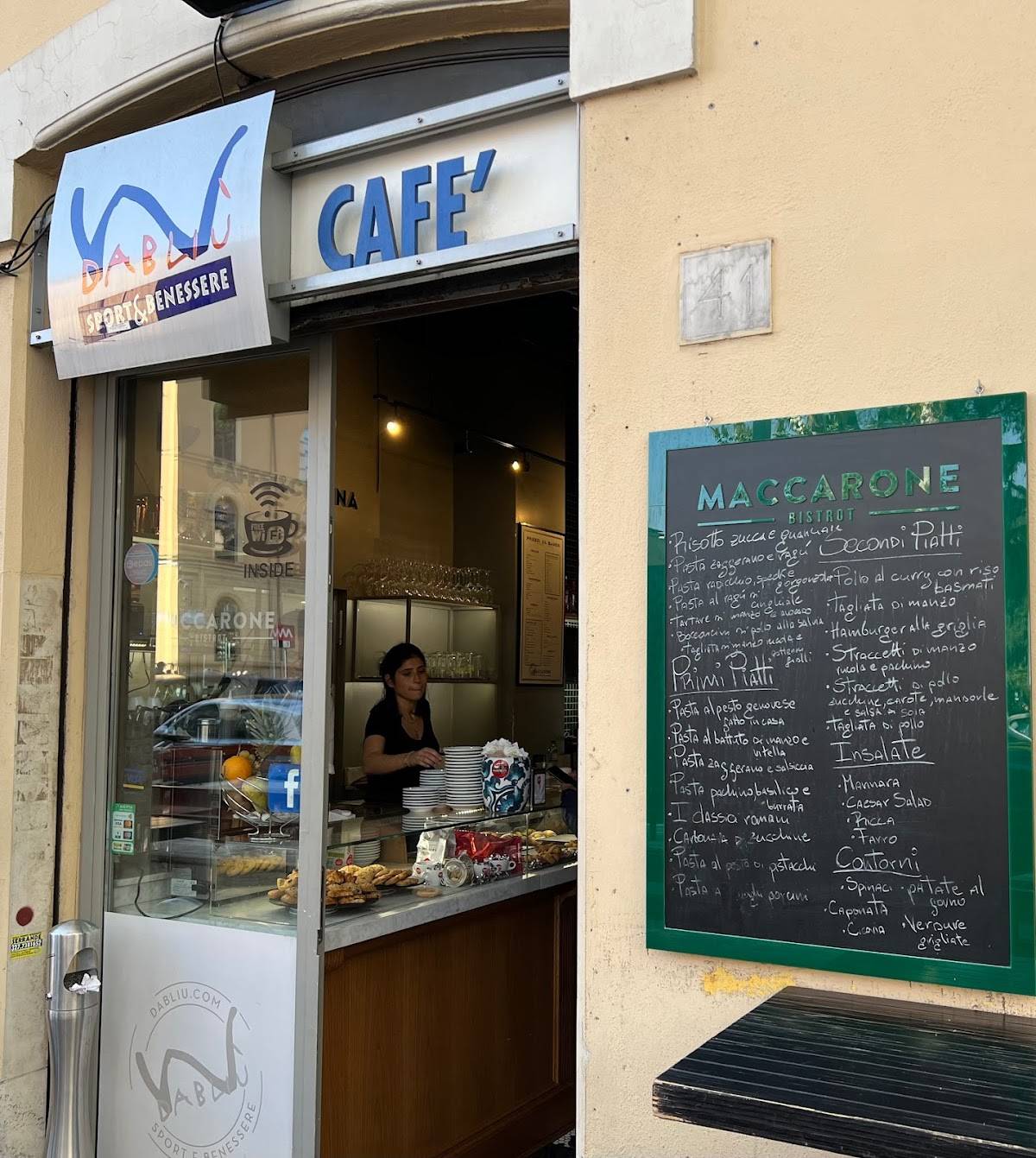 Menu at Maccarone Bistrot pub & bar, Rome, Viale Giulio Cesare