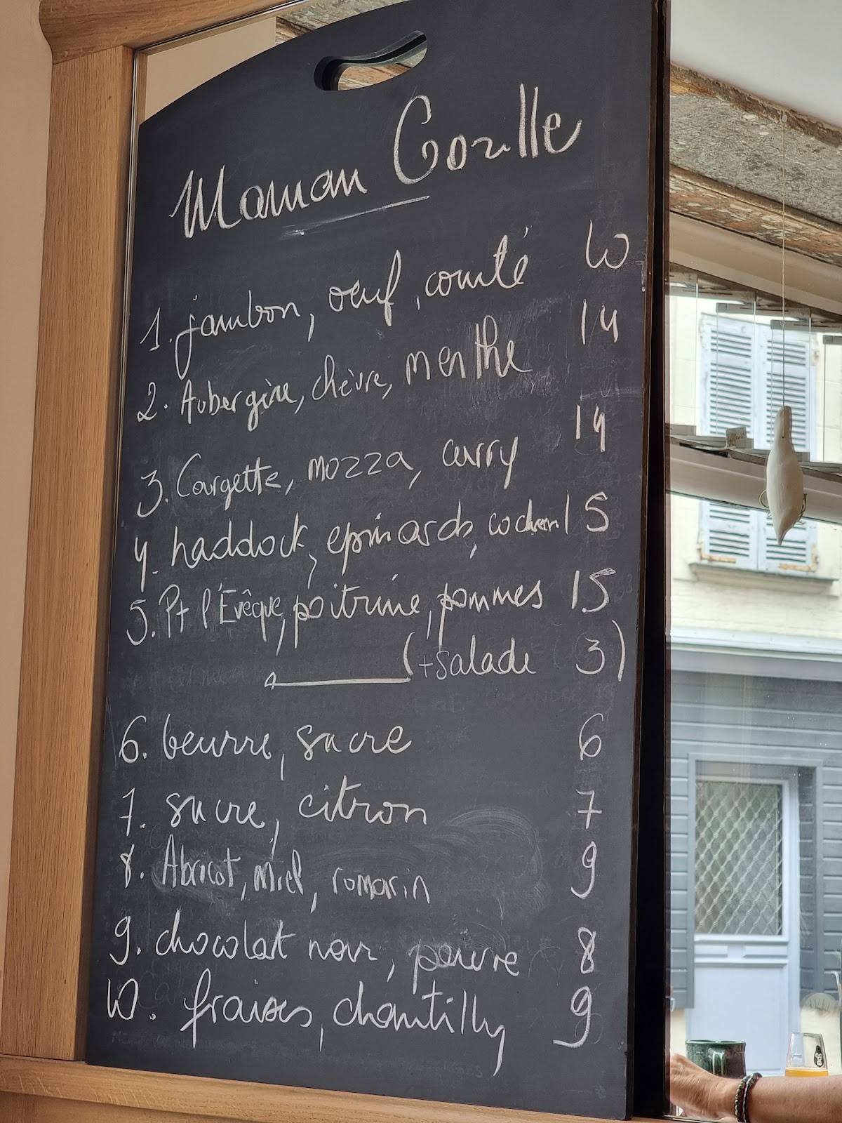 Menu au Maman Gorille, Honfleur
