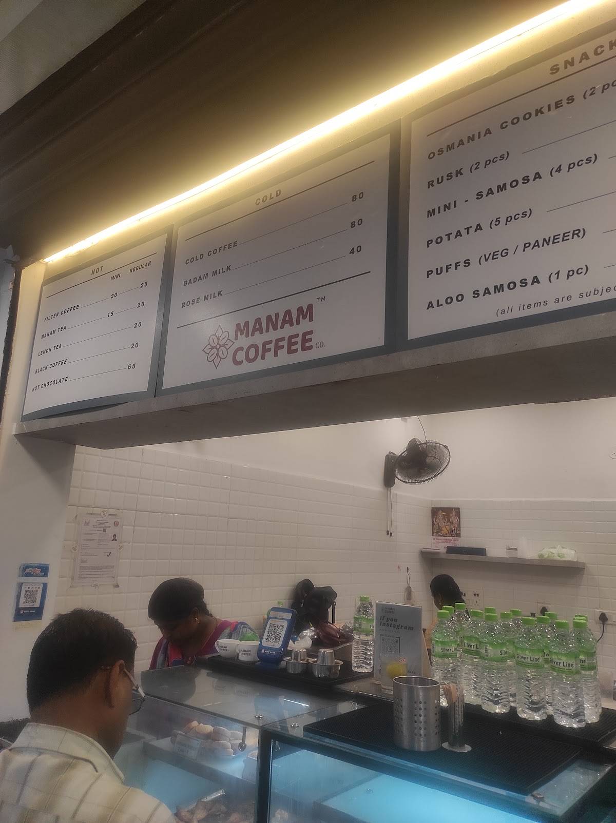 Menu at Manam Coffee Co., Chennai