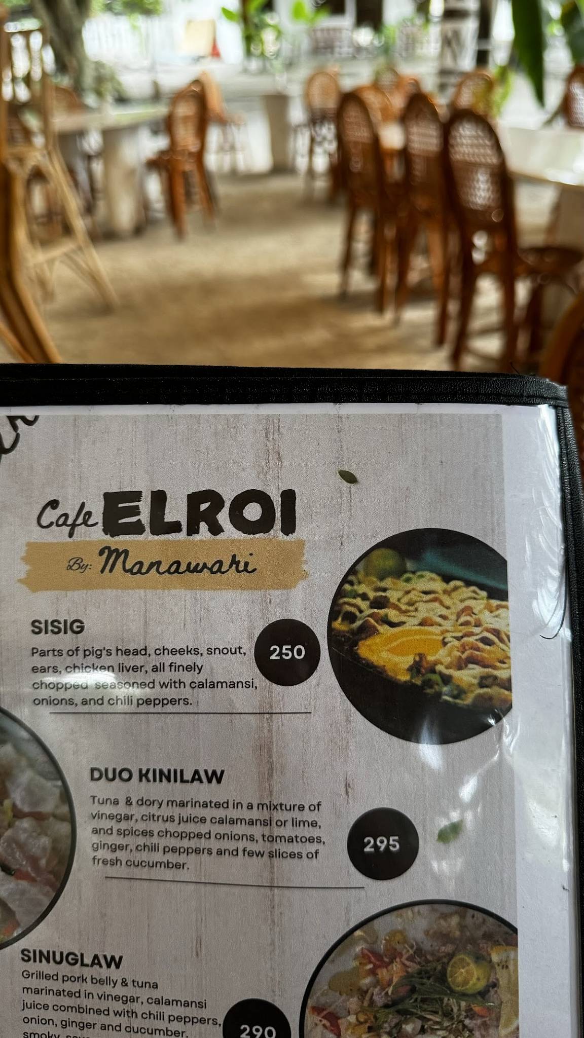Menu at Manawari Beach Resort pub & bar, Island Garden City of Samal