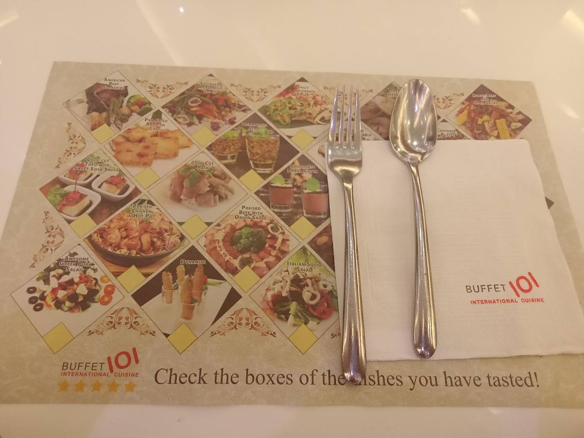 Carta del restaurante Buffet 101, Mandaue