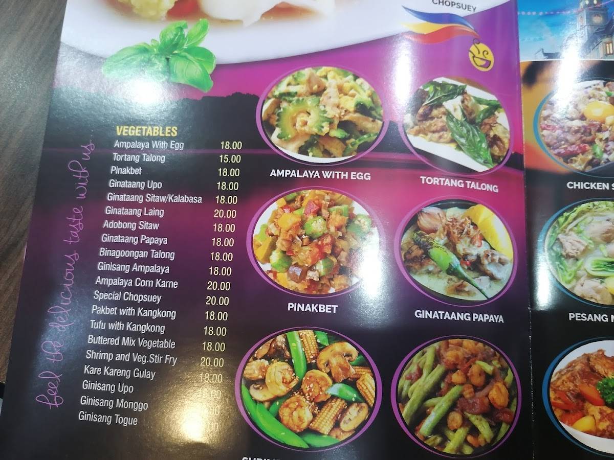 Menu at Manila Pinoy Restaurant And Bakery, Abu Dhabi, E18-02