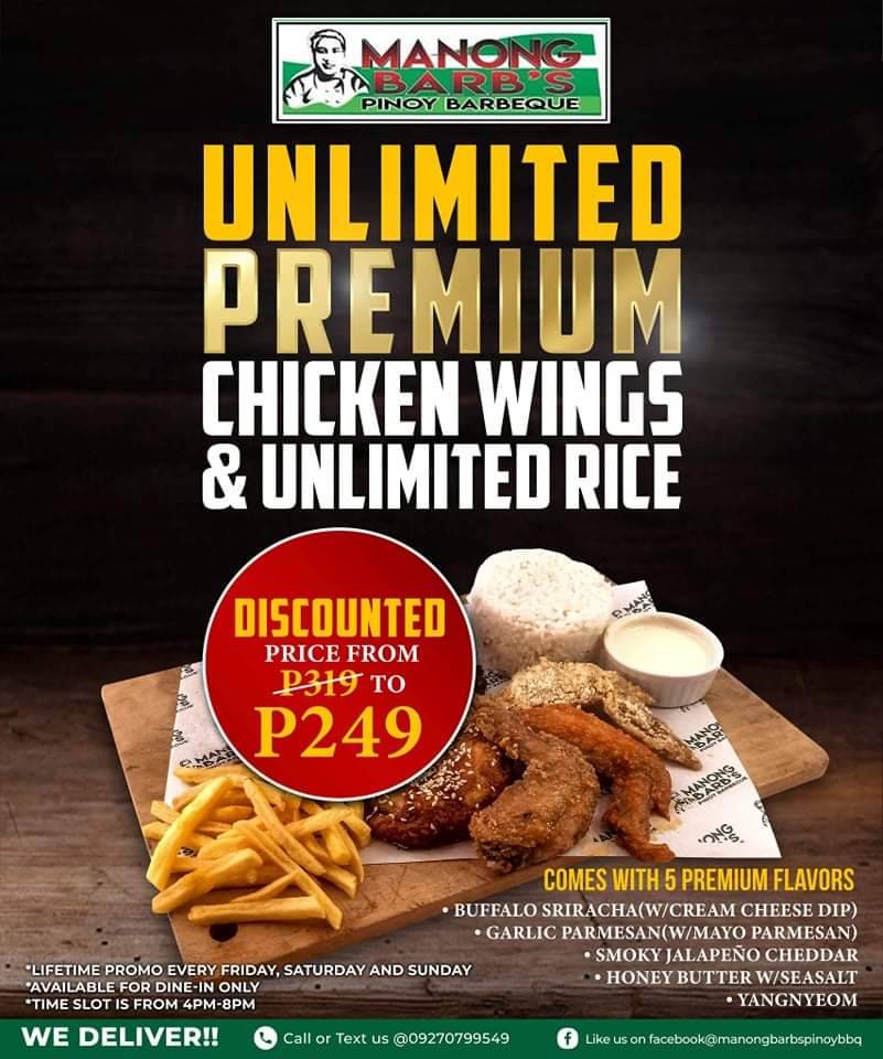 Menu at Manong Barb's - General Trias Branch, General Trias