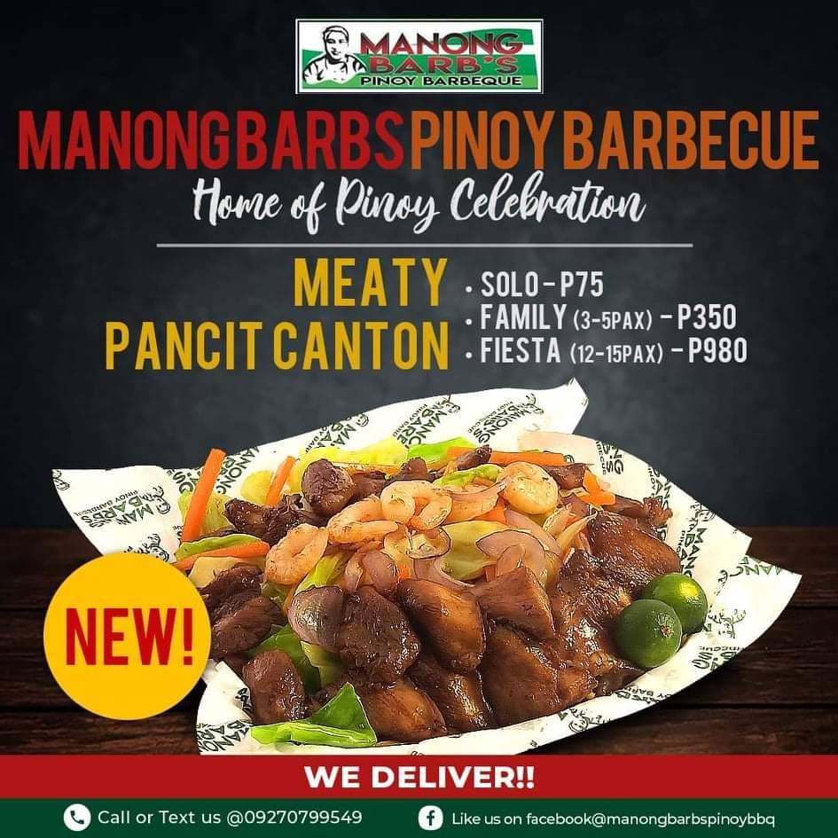 Menu at Manong Barb's - General Trias Branch, General Trias