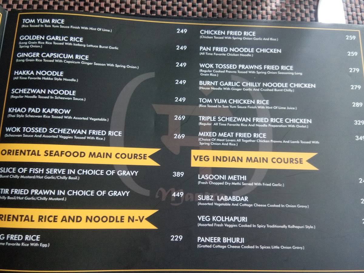 Menu at Mantra Fine Dine Restaurant & Bar, Nashik