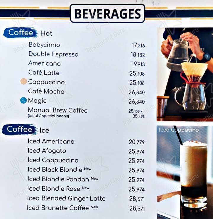 Menu at Marka Coffee & Kitchen cafe, Bandung, Talaga Bodas St No.32
