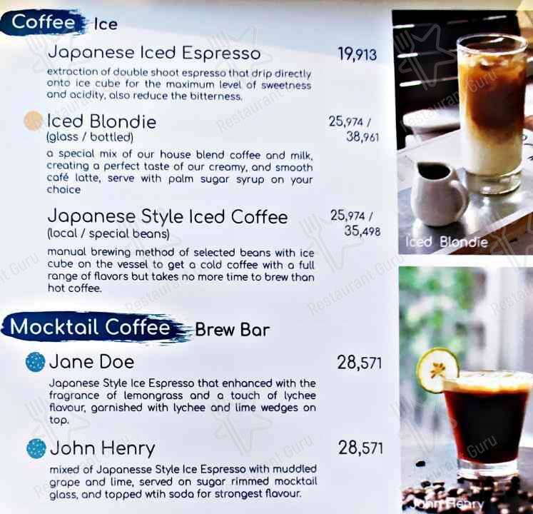 Menu at Marka Coffee & Kitchen cafe, Bandung, Jl. Talaga Bodas No.32