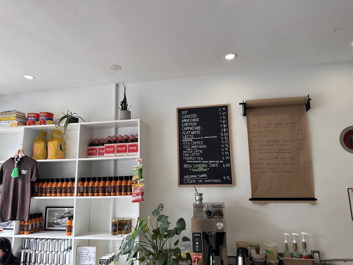 Menu at Masa Deli & Cafe, Toronto