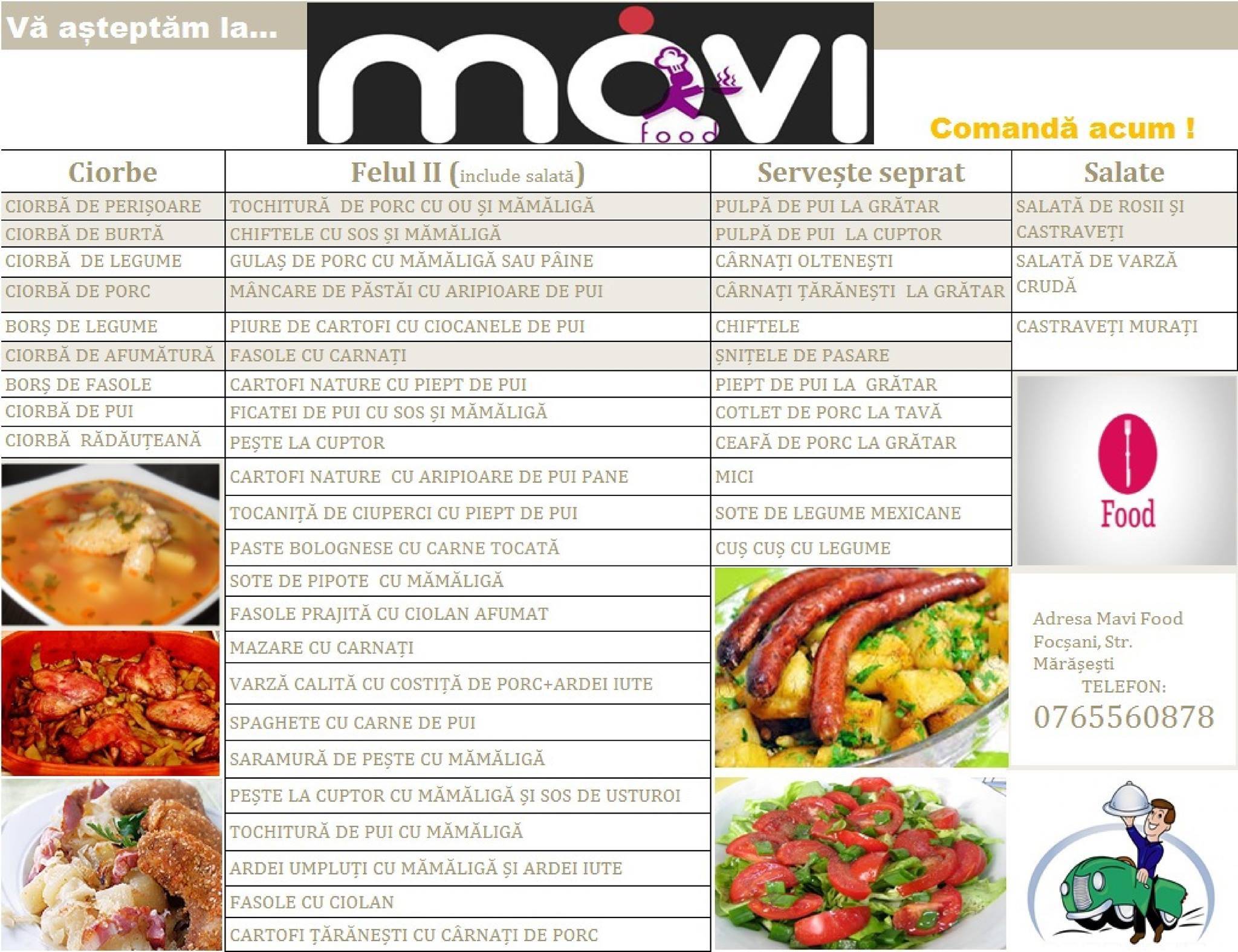 Menu at Mavi Food Focsani, Focșani