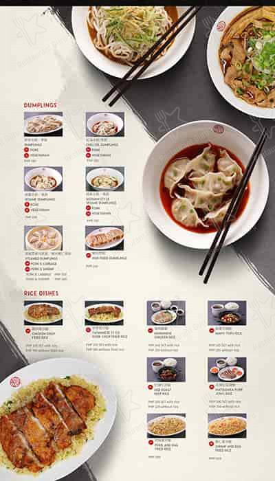 Menu at Mazendo restaurant, Pasay, GXJJ+W87