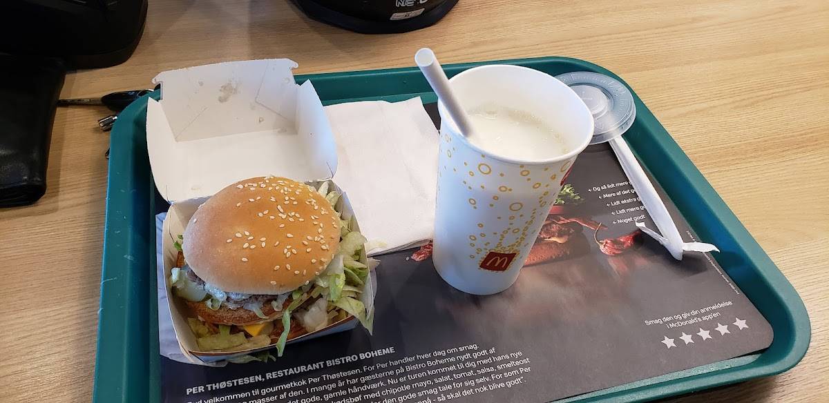 Menu au McDonald's Aarup restaurant, Aarup