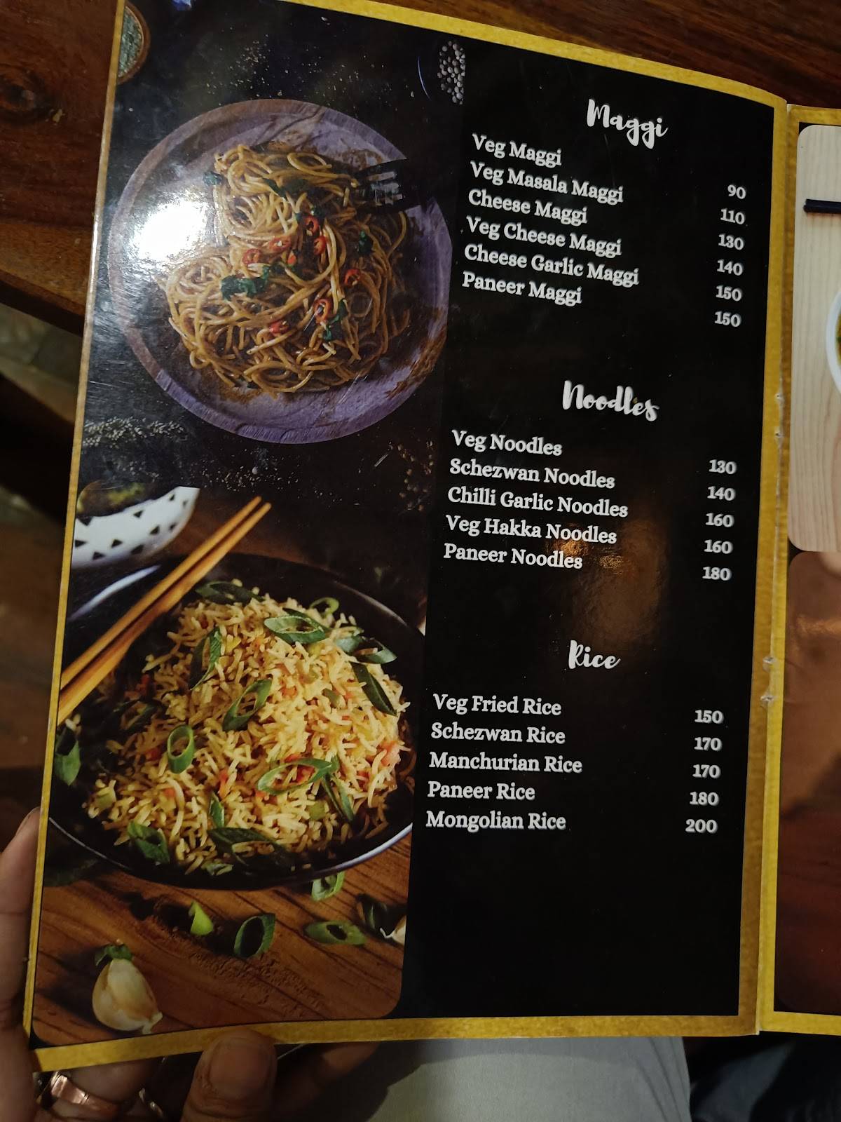 Menu at Meow the Cat Cafe, Raipur