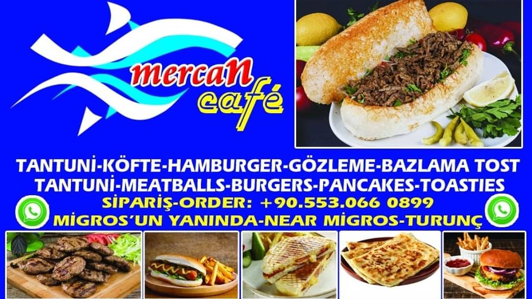 Menu at Mercan cafe, İçmeler Belediyesi