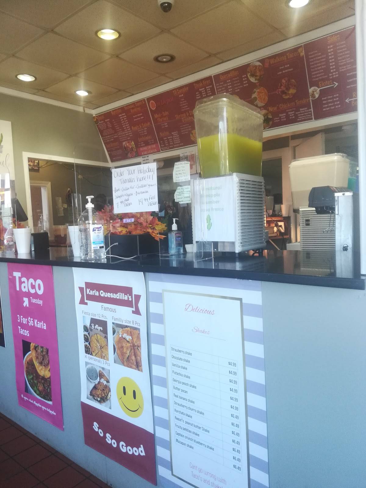 Menu at Taco Depot steakhouse, Merrillville, 851 W 57th Ave