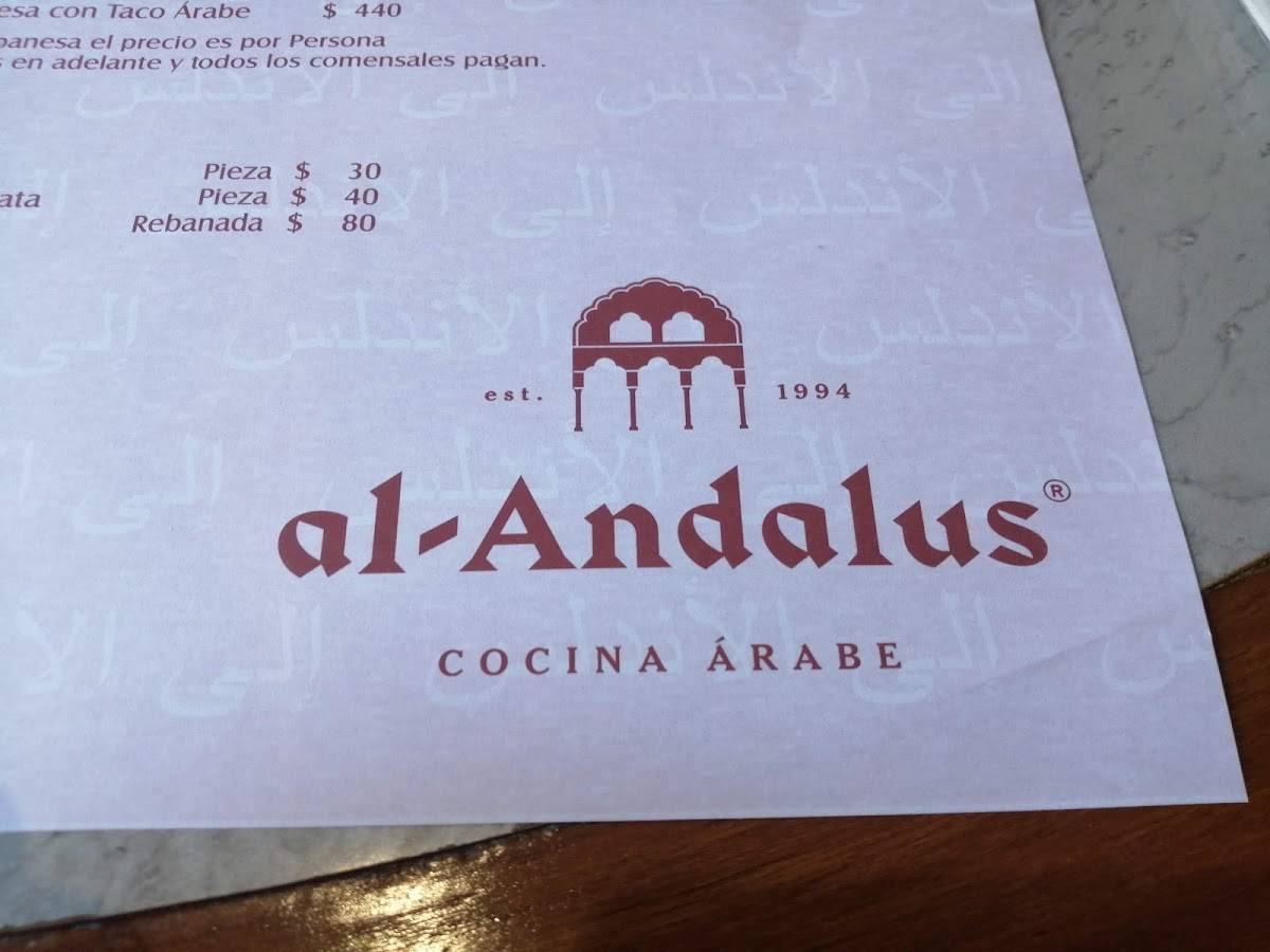 Carta del restaurante Al Andalus, Ciudad del México, Mesones 171 Nueva ...