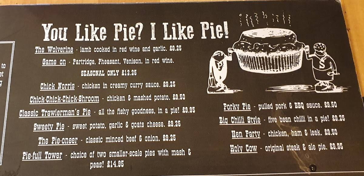 Menu at Midge Hall pub & bar, Leyland