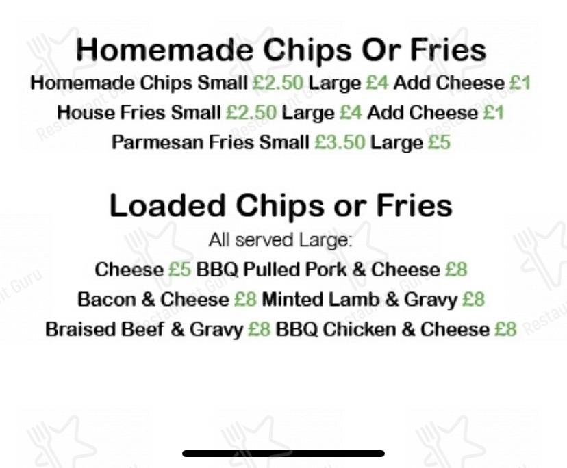 Menu at Mill St Kitchen cafe, Leek