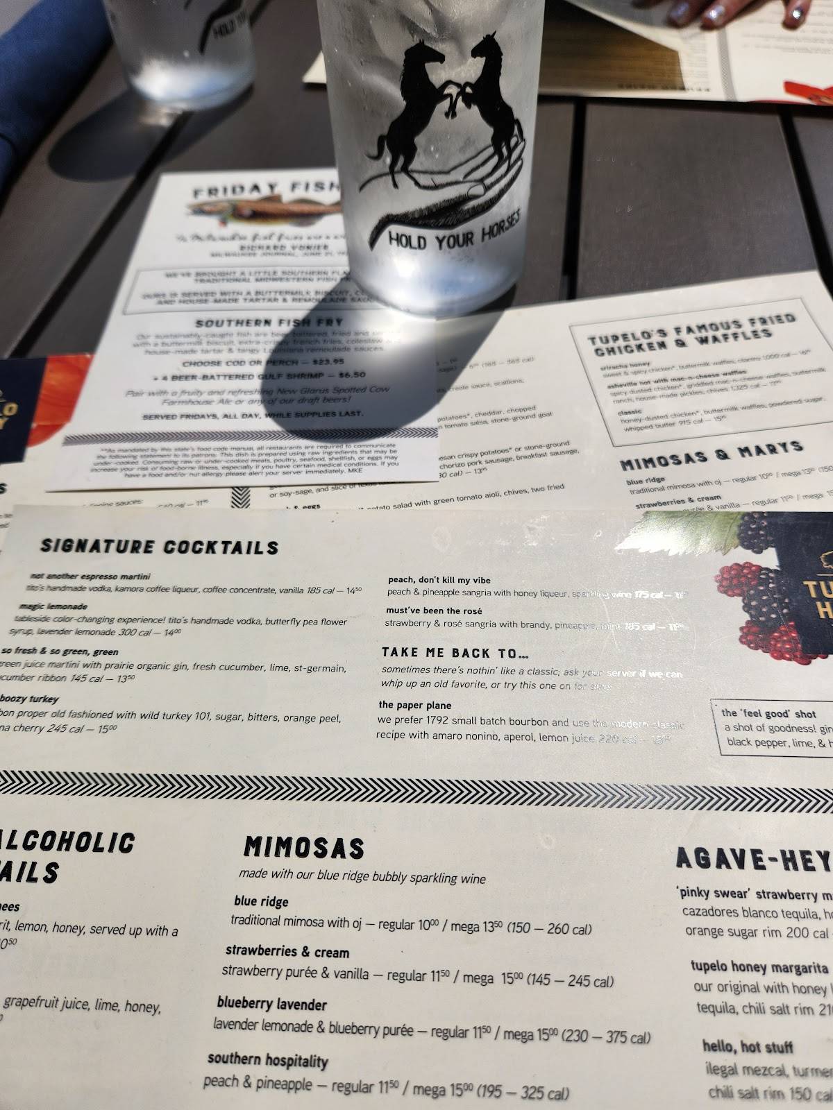 Menu at Tupelo Honey Southern Kitchen & Bar, Milwaukee