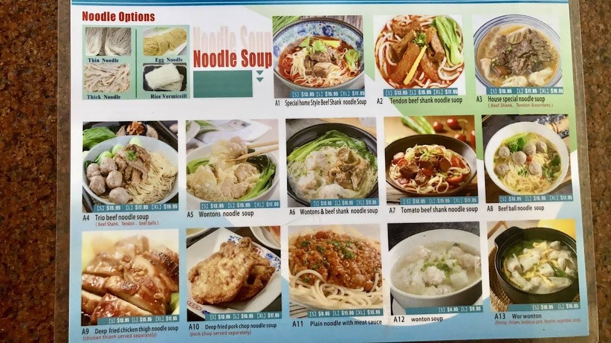 Menu at Ming Dynasty Restaurant, Nanton
