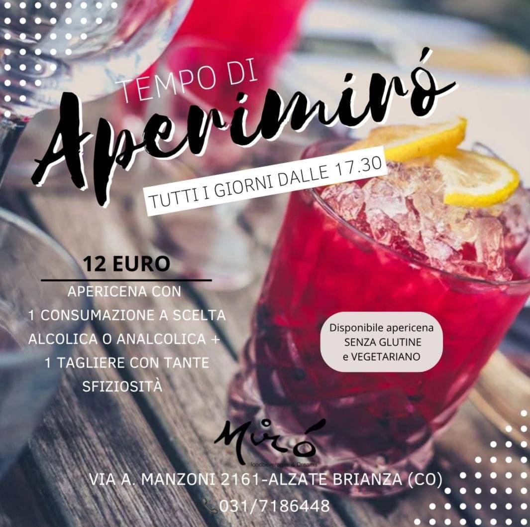 Menu da Miró foodbeverages & dreams pub & bar, Alzate Brianza