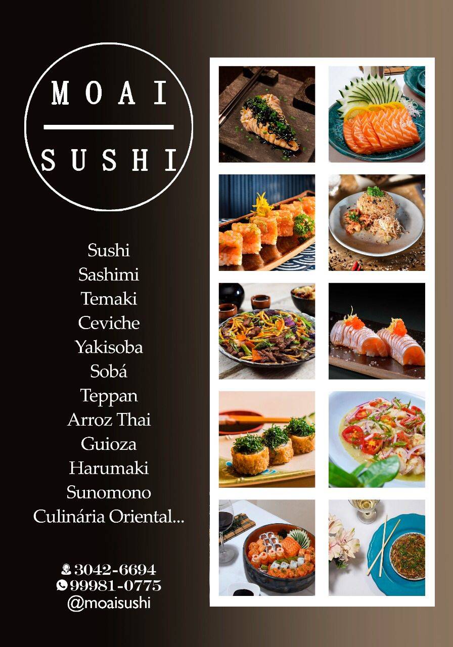 Menu em Moai sushi restaurante, Campo Grande