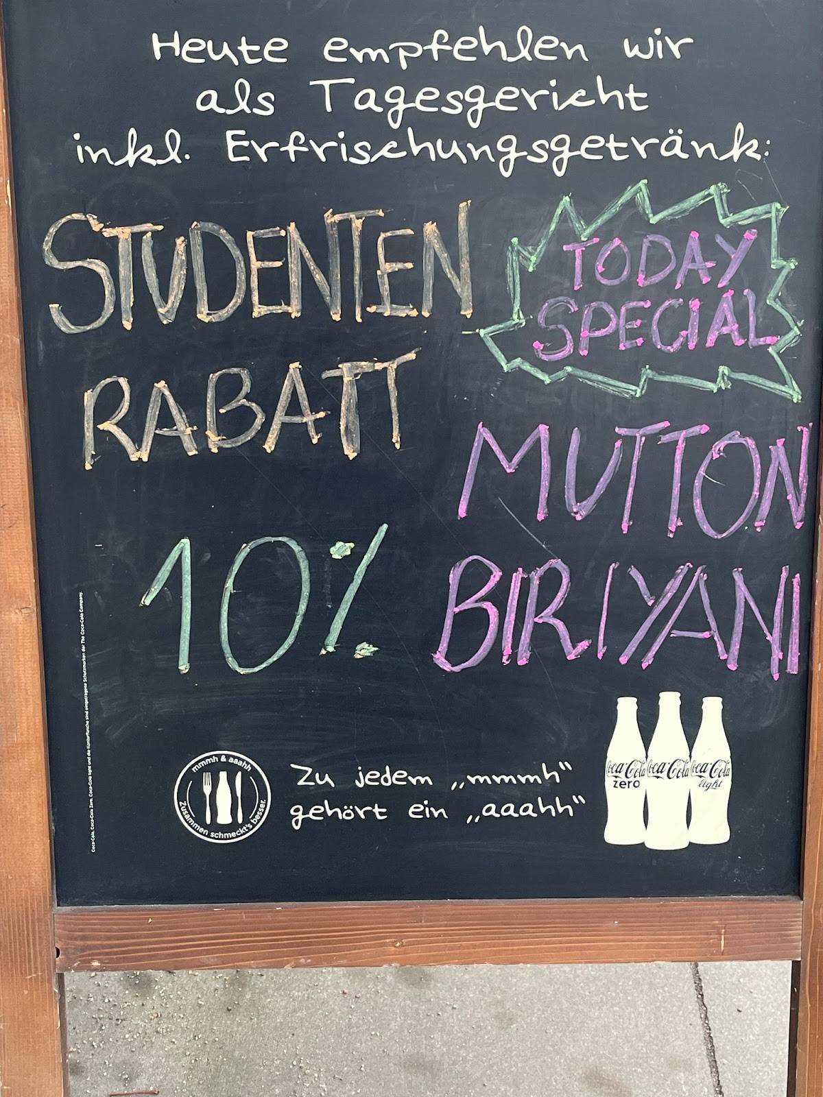 Speisekarte von Molaga Süd Indisches Restaurant, Hamburg