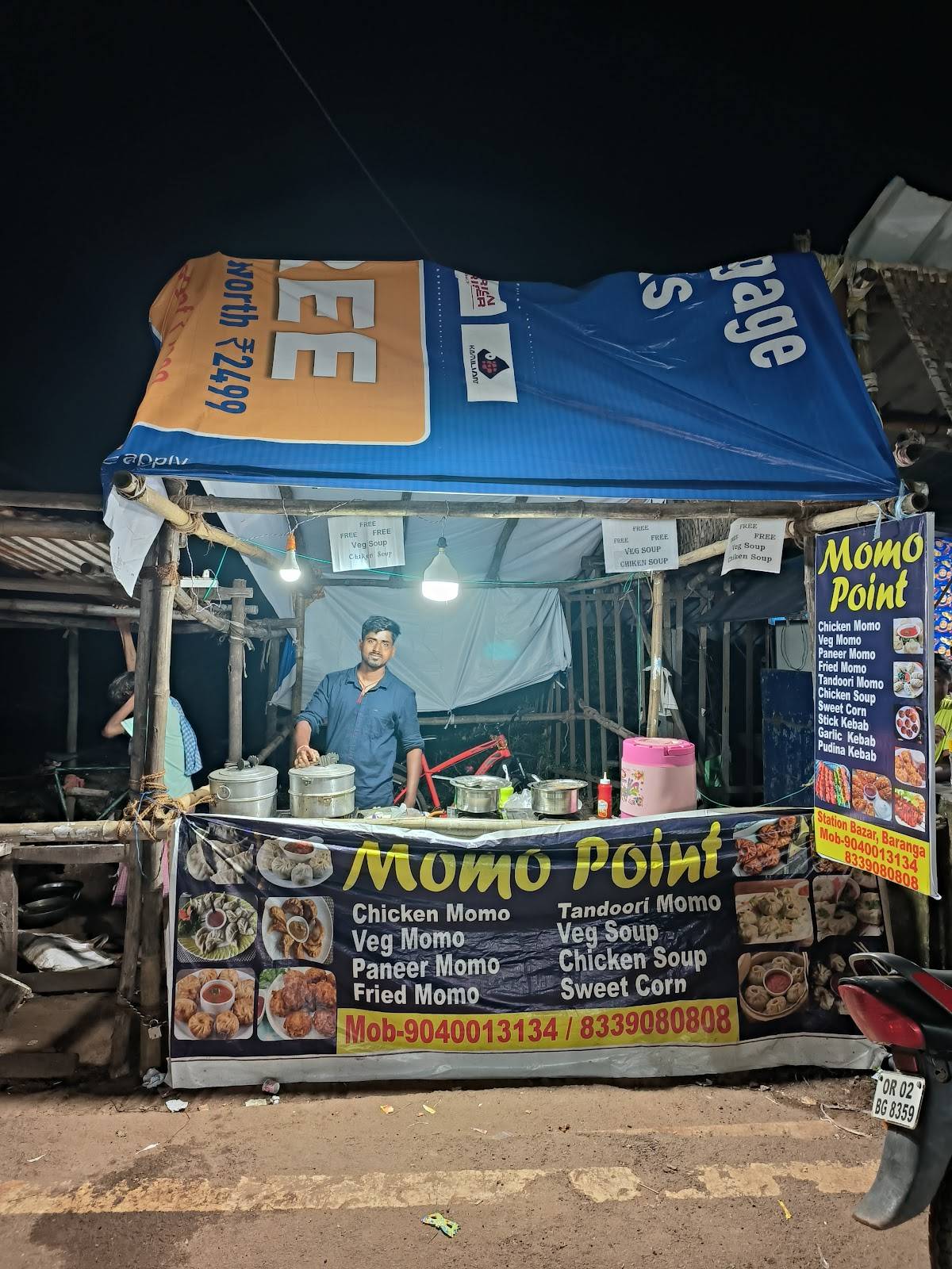 Menu at Momo point, Dadha, CR4J+8G5