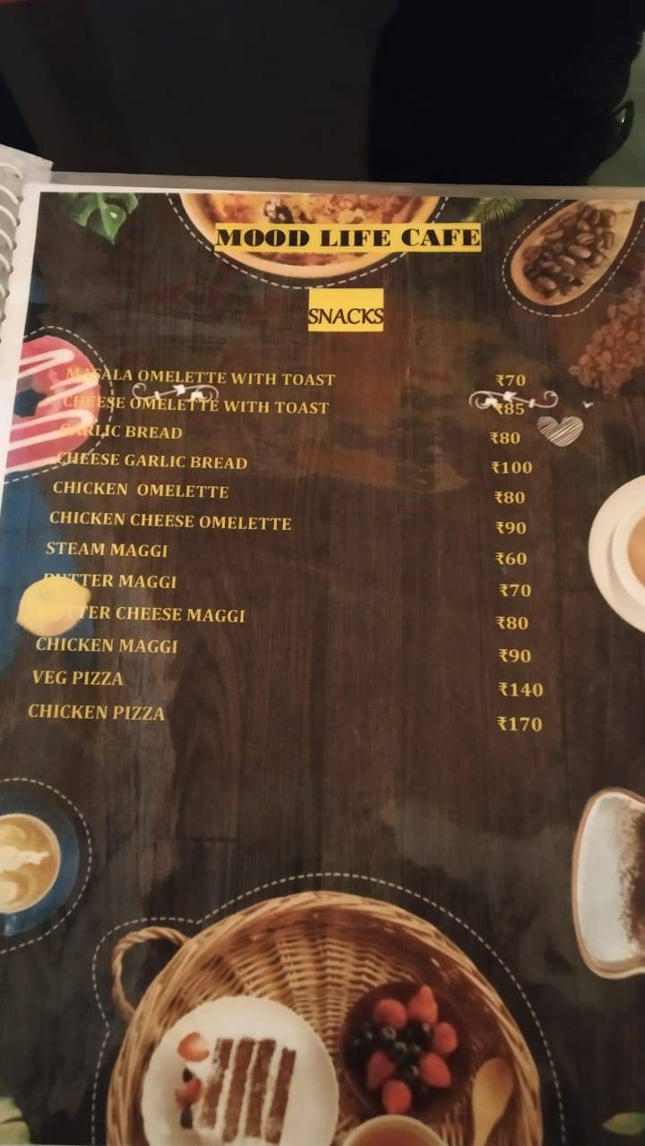 Menu at Mood Life Cafe, Kolkata