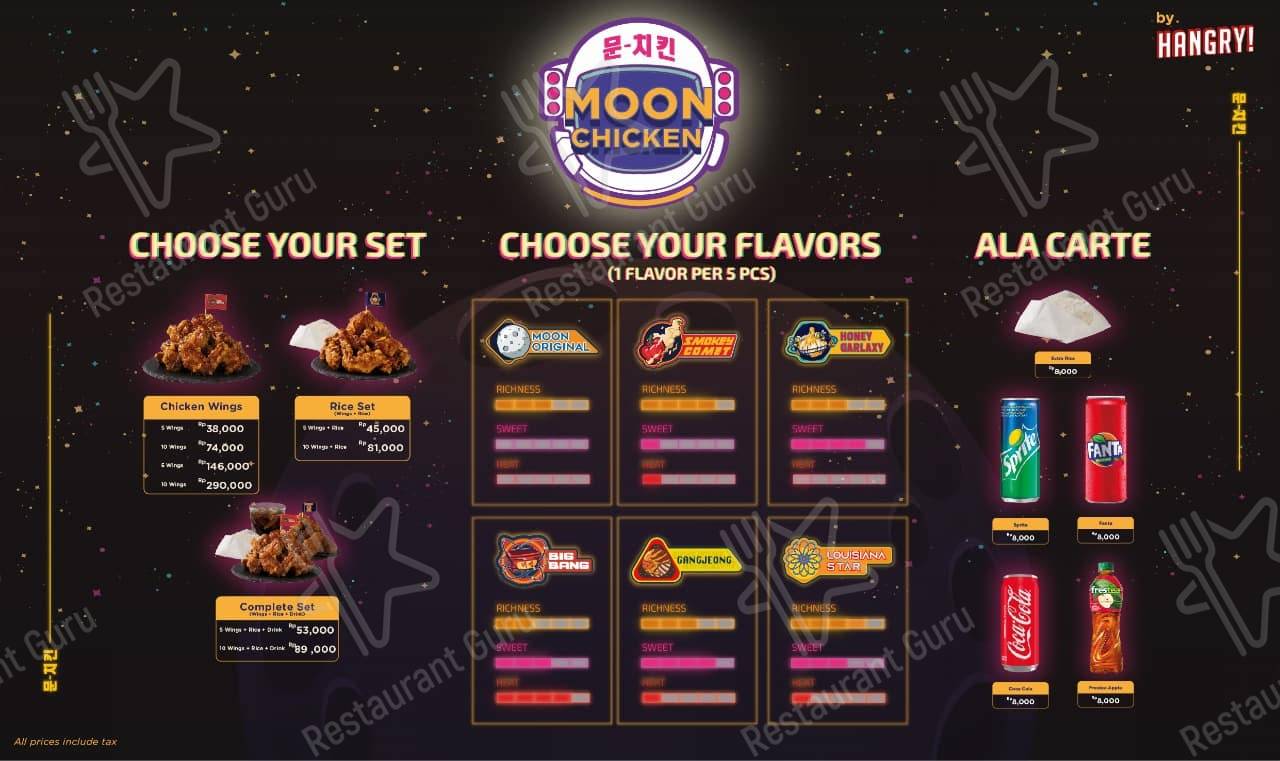 Menu at Moon Chicken, Jakarta, Hangry Kitchen, Jl. Gading Putih Raya JJ ...