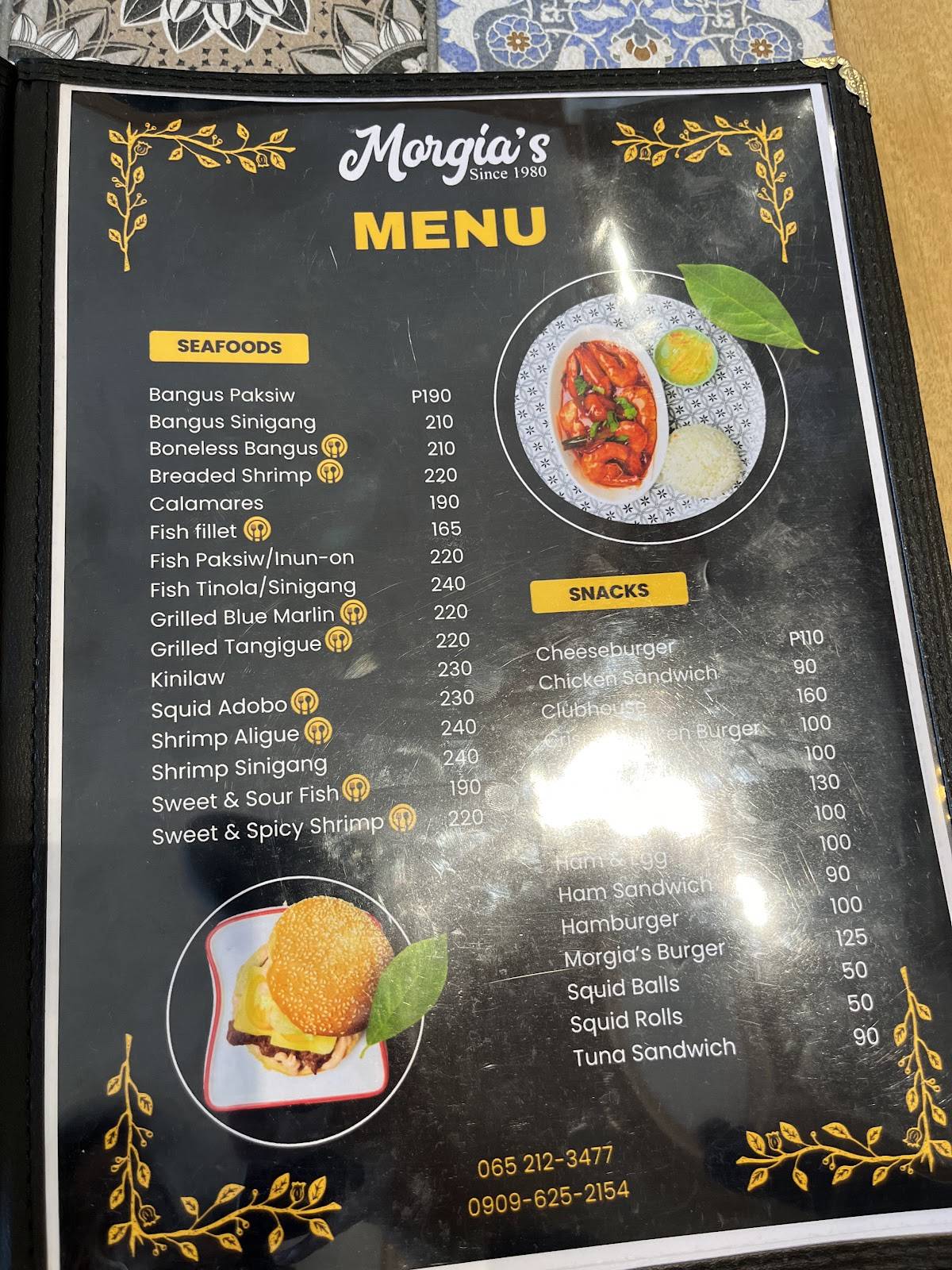 Menu at Morgia's BBQ House - Main Branch, Dipolog City