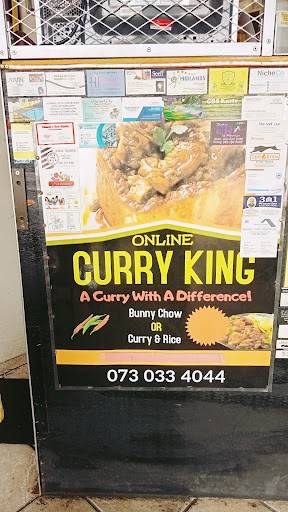 Menu at Curry King restaurant, Mossel Bay