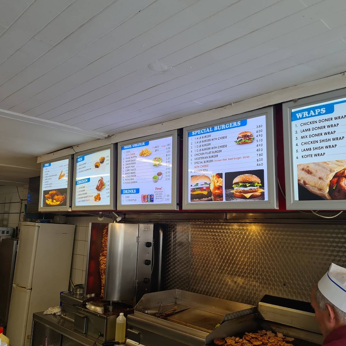 Menu at Mr Chippy fast food, Northampton, 91 St Leonards Rd