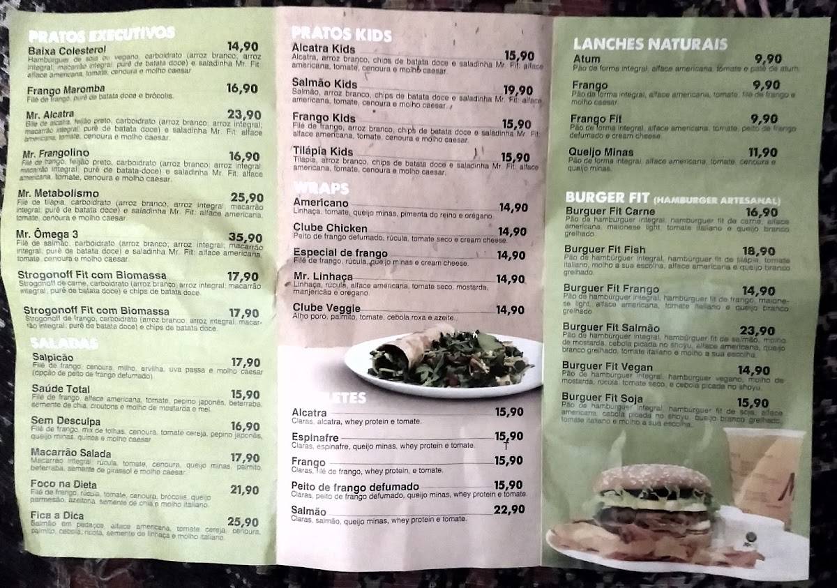 Menu em Mr. Fit Fast Food Saudável, São Paulo, R. Artur de Azevedo