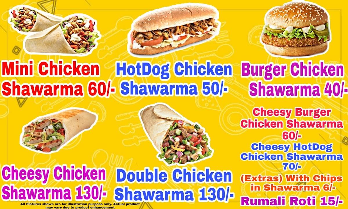 Menu at Ms ShawarMax Online Resto, Hyderabad