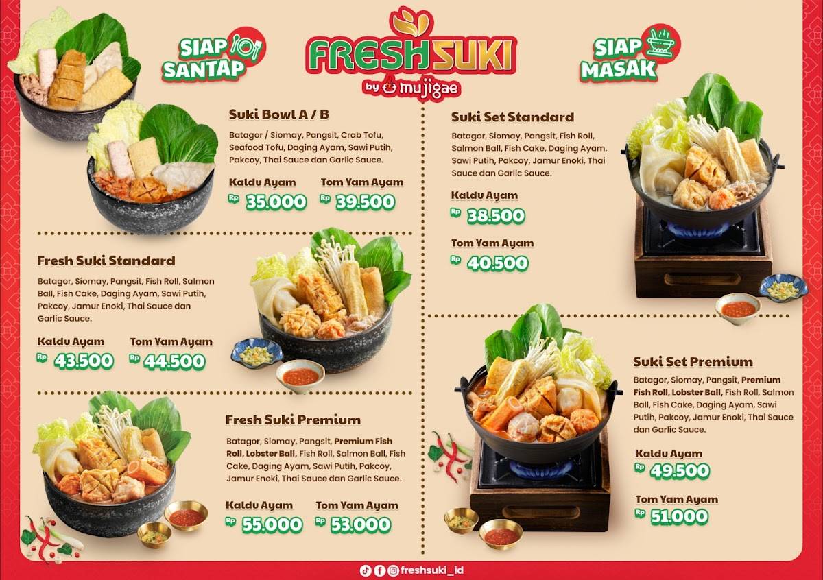 Menu at Mujigae Korean Delivery Sunter restaurant, North Jakarta