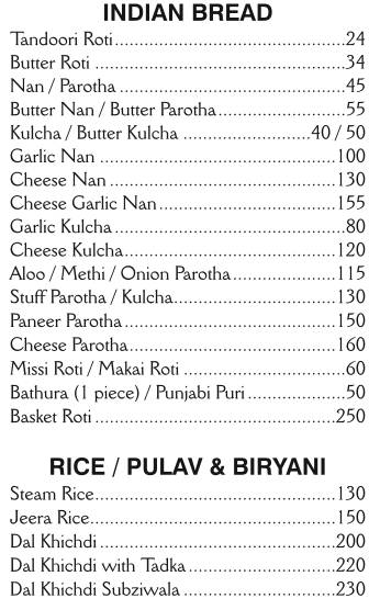 Menu at Rasoi Veg Inn, Mumbai, TRISHUL APARTMENT