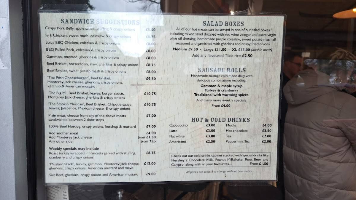 Menu at Mustard restaurant, Bromley, 201 Southborough Ln
