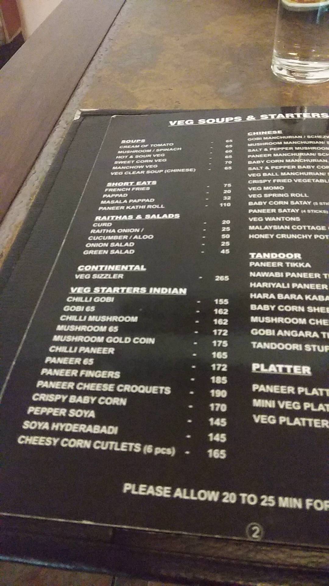 Menu at My Place, Coimbatore, No. 744