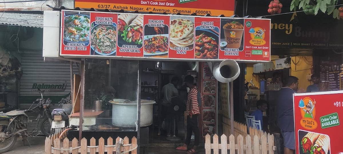 Menu at My dad's kitchen, Chennai